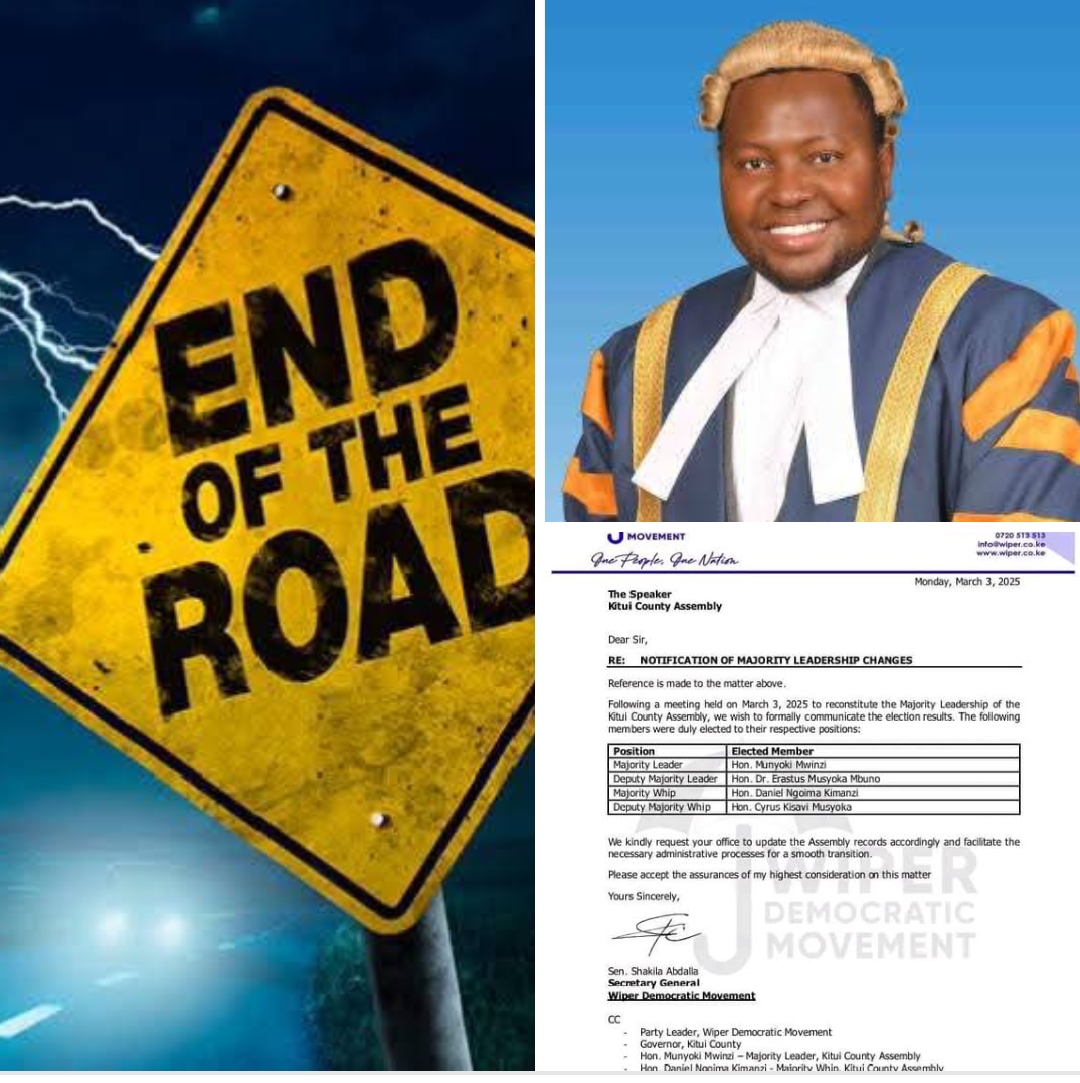 End of Road : Kitui County Speaker Kinengo Katisya Faces Huge Blow as ...